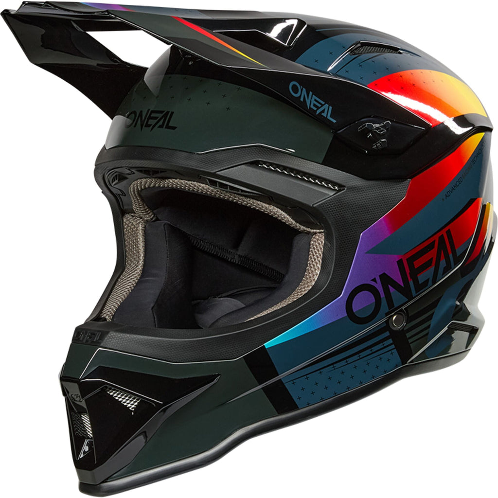 1SRS Youth Helmet RC Black/Multi | Helmets Motocross Gear & Kit