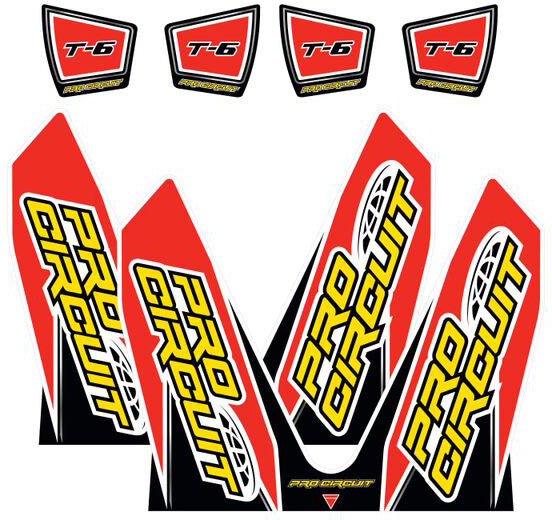 Replacement T-6 Wrap and End Cap Decals for CRF - Customizable and Durable